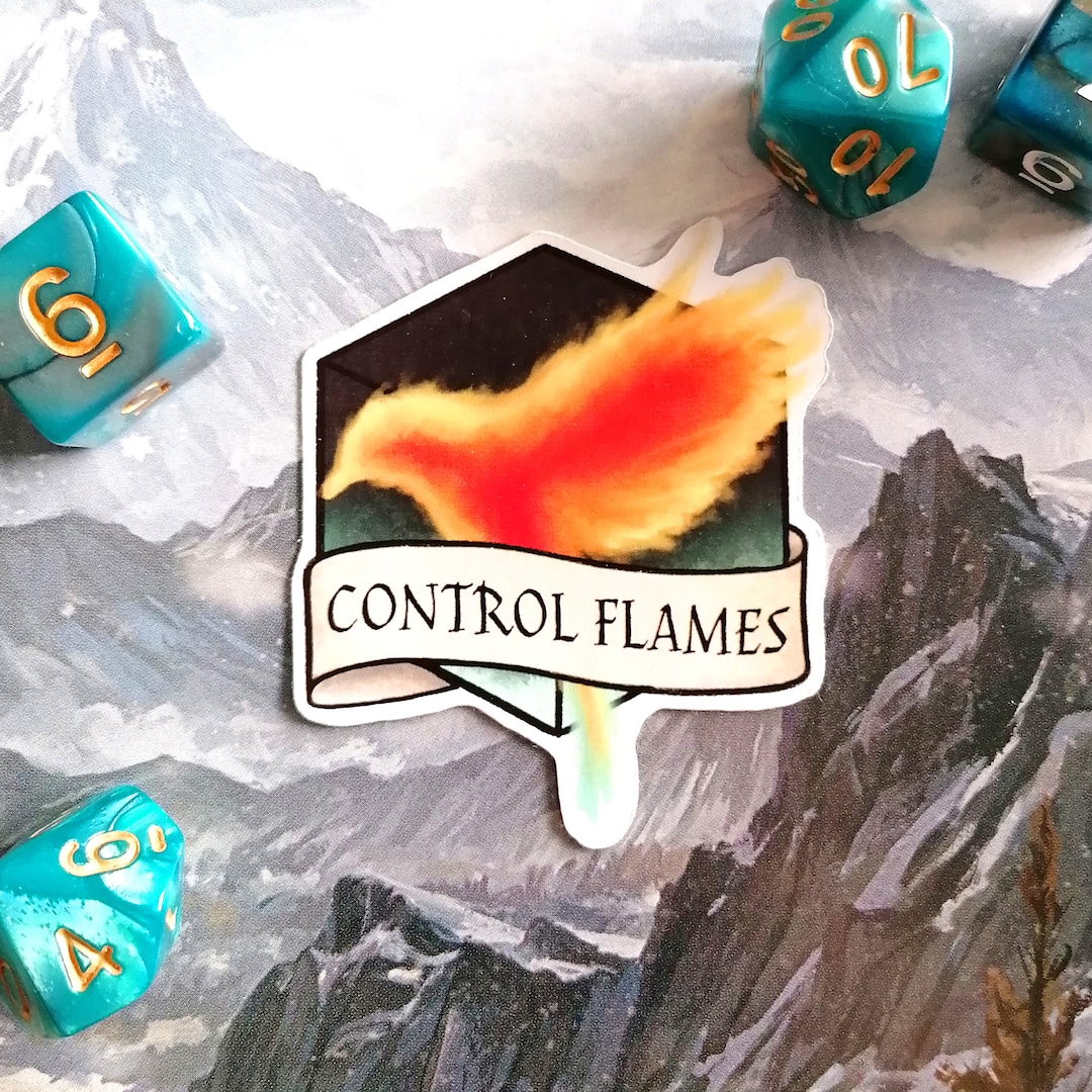Control Flames Sticker Dnd Sticker Dungeons and Dragons - Etsy