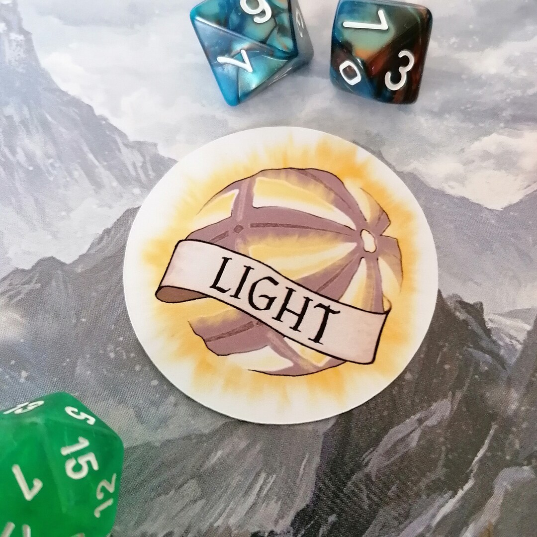 Light Sticker DnD Sticker Dungeons and Dragons - Etsy Österreich
