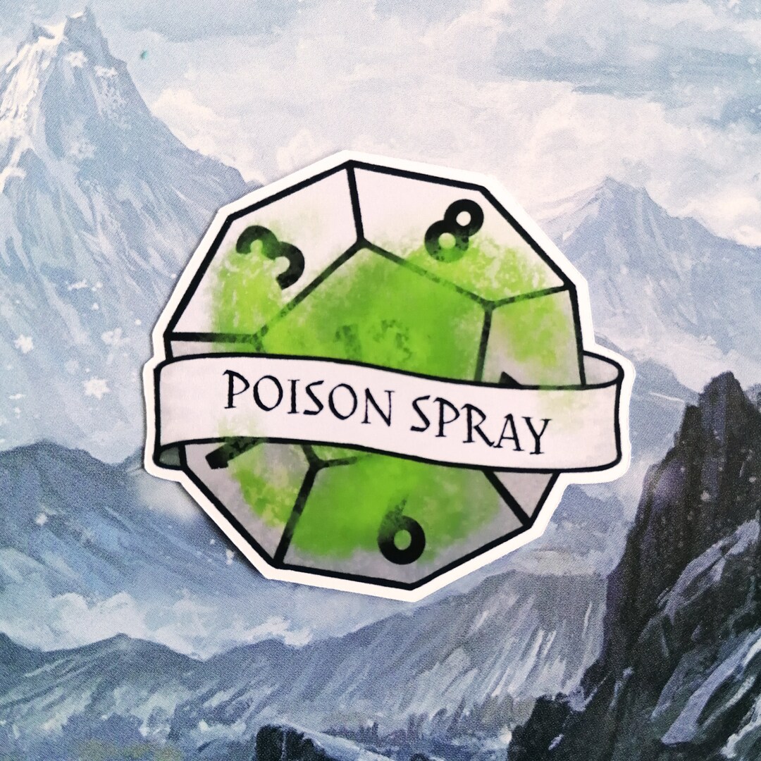 Poison Spray Sticker Dnd Sticker Dungeons and Dragons - Etsy