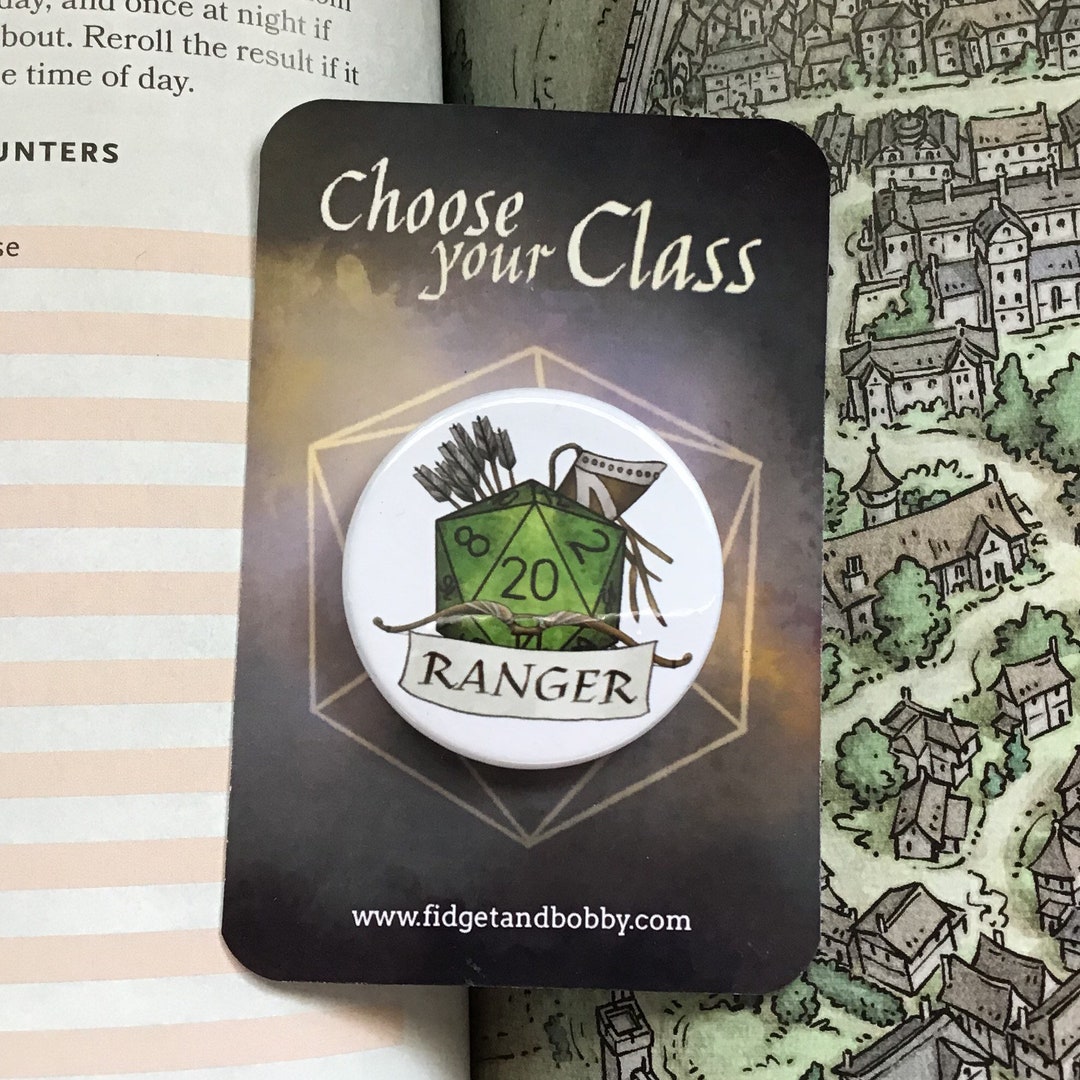 Dnd Ranger Badge Ranger Class Pin Badge 38mm Badge D20 - Etsy