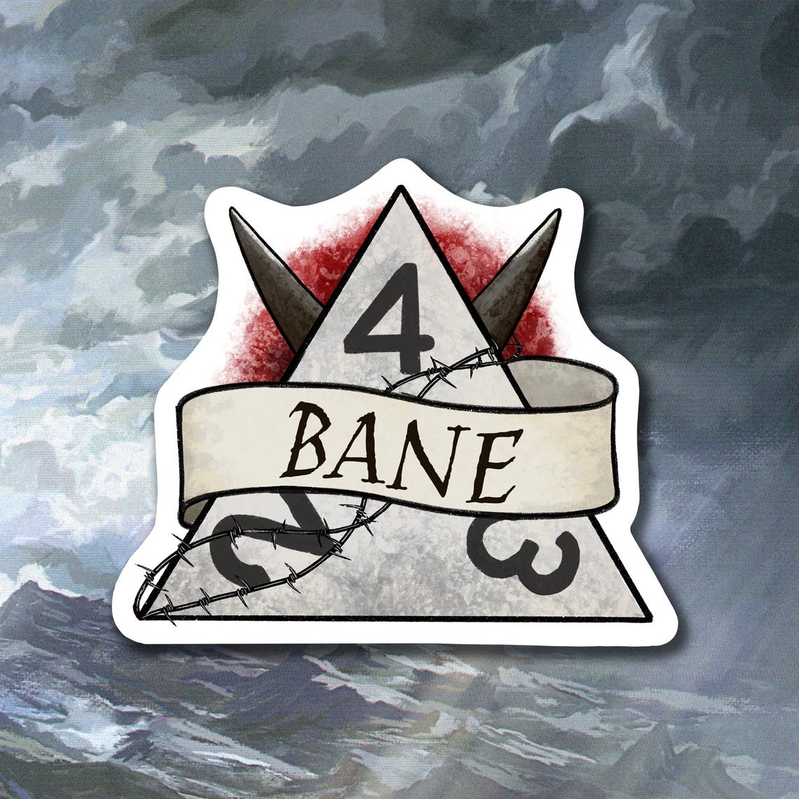 Bane Sticker Dnd Sticker - Dungeons and Dragons - Etsy