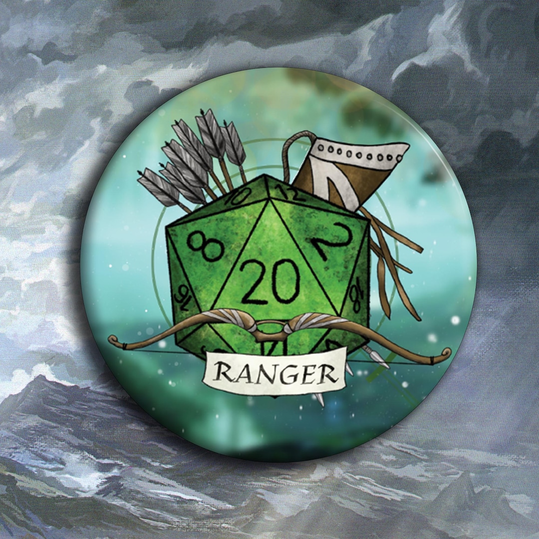 Dnd Ranger Badge: Handmade Class Pin (38mm) - Etsy