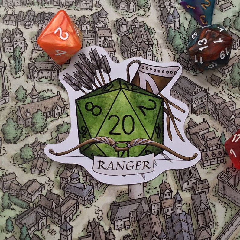 Dnd Sticker Ranger Class Critical Role D20 Ranger | Etsy