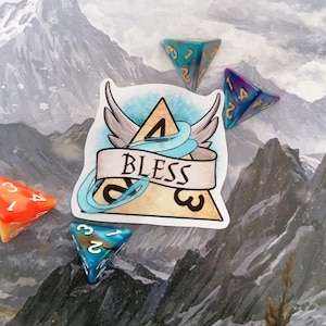 Bless Sticker Dnd Sticker - Dungeons and Dragons - Etsy