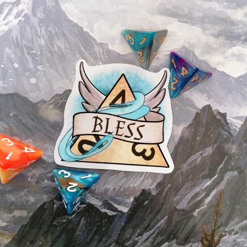 Bless Sticker Dnd Sticker - Dungeons and Dragons - Etsy