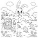 20 Easter Colouring Pages - Etsy