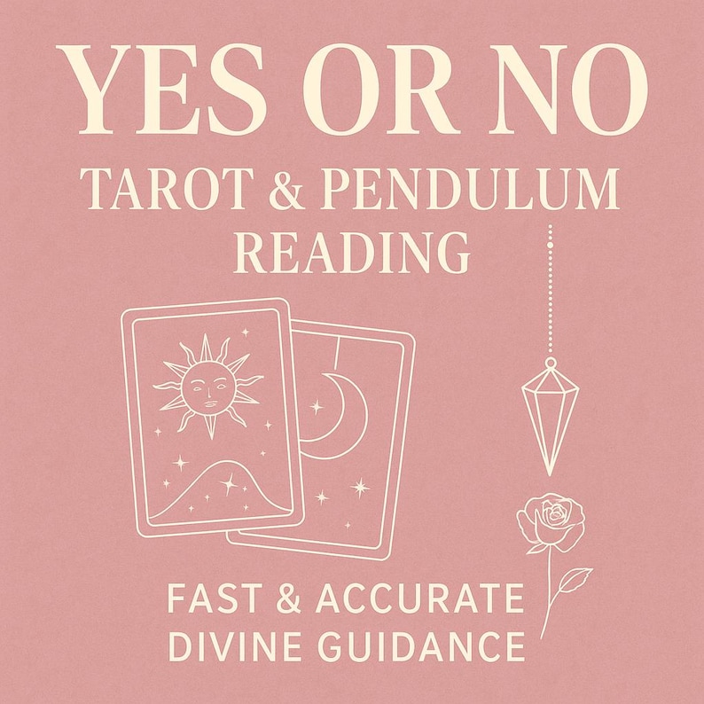Yes or No Tarot + Pendulum Reading – Fast, Clear Answer Within 12–24 Hours - Etsy