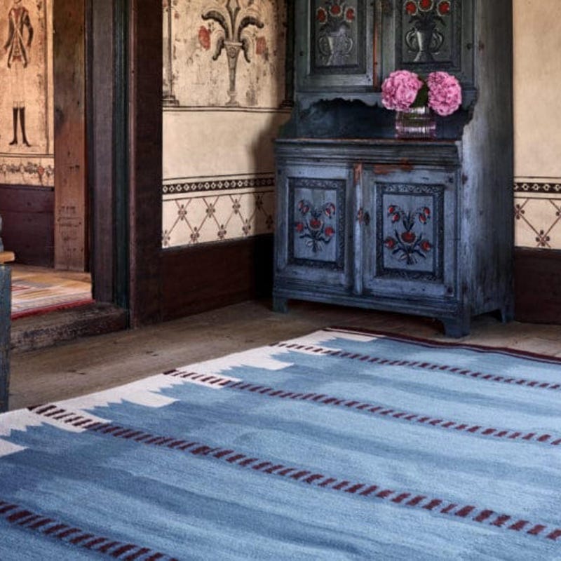 Plum Patterned Rug - Etsy