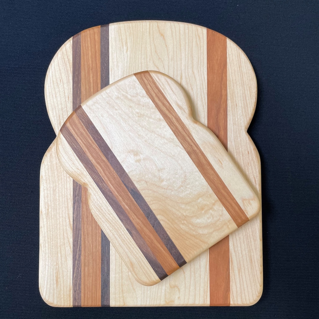 Regular Mini or Gift Set Bread Toast Cutting Board Trivet Charcuterie ...