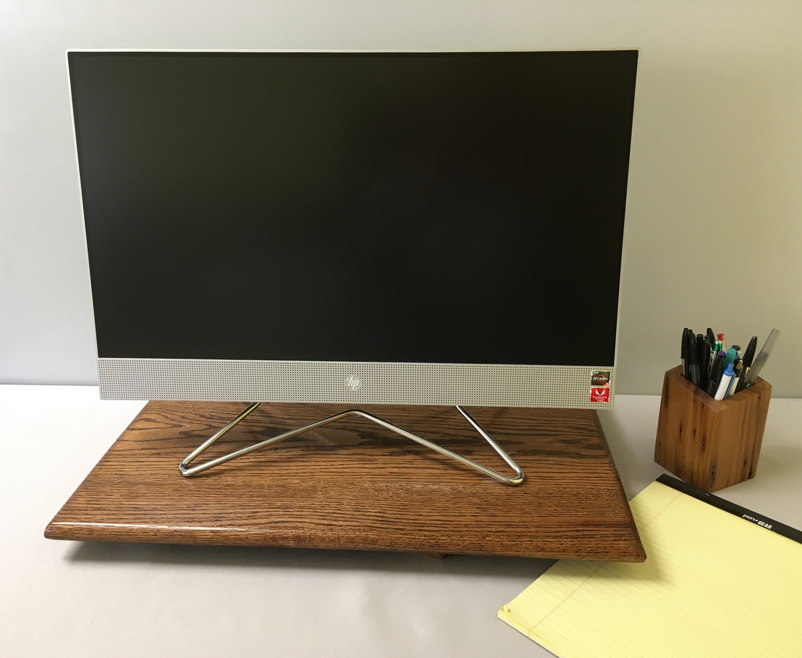 Rectangular Lazy Susan Display Stand Pedestal Home School Office 4 ...