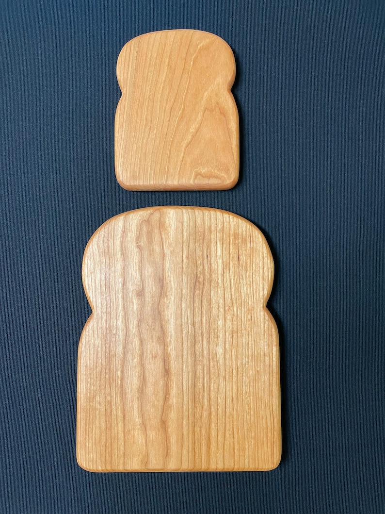 Solid Cherry Toast Bread Shaped Cutting Board Charcuterie - Etsy