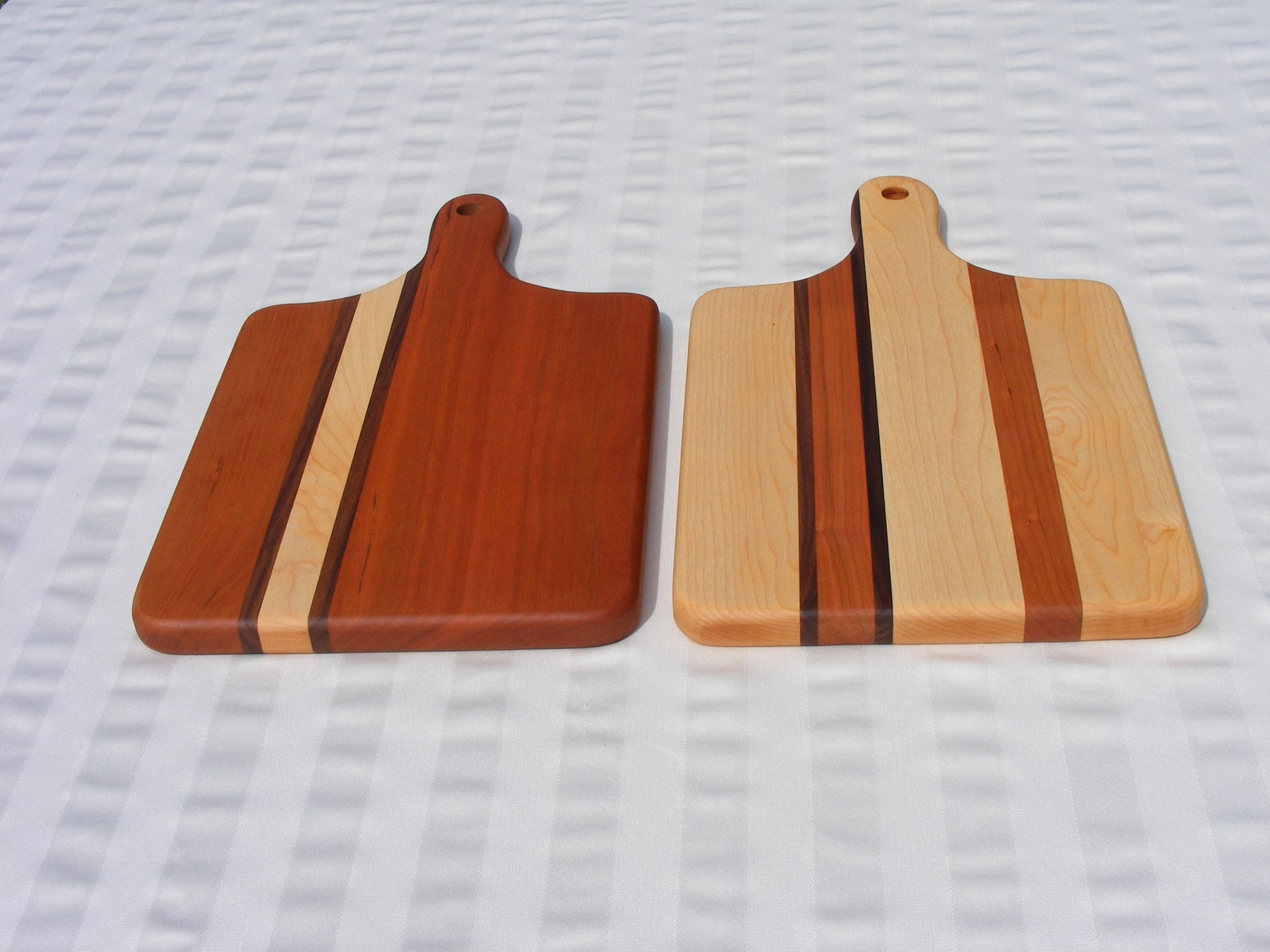 Paddle Cutting Board With Extra Deep Groove and Handle Maple - Etsy