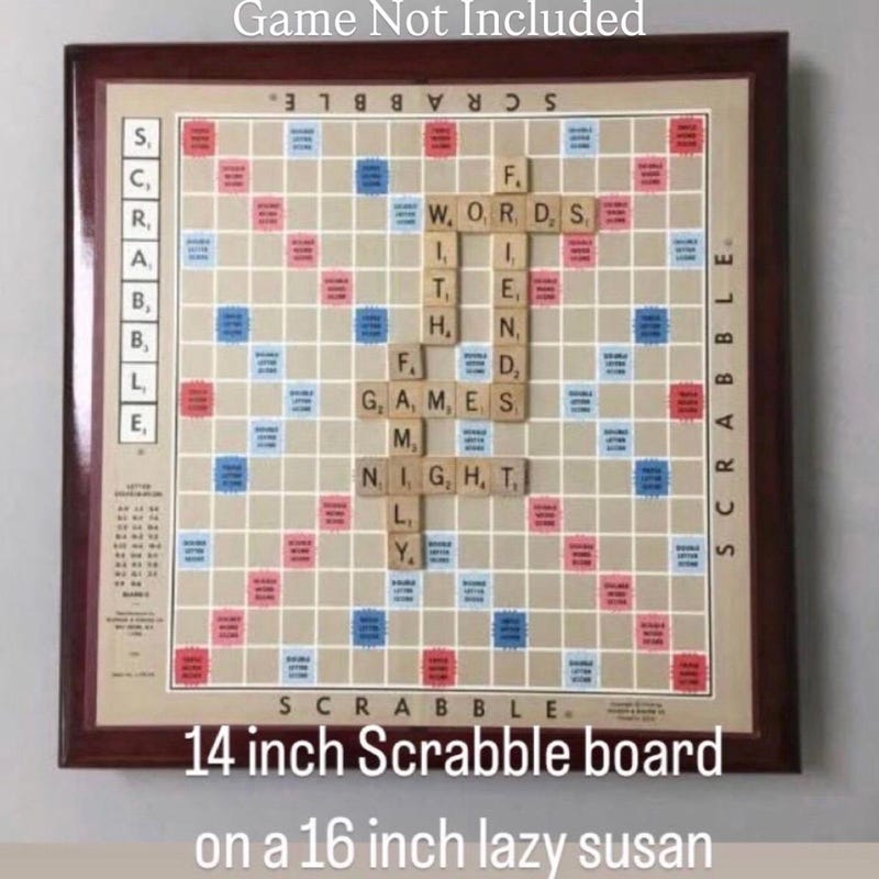 Scrabble With Turntable - Etsy