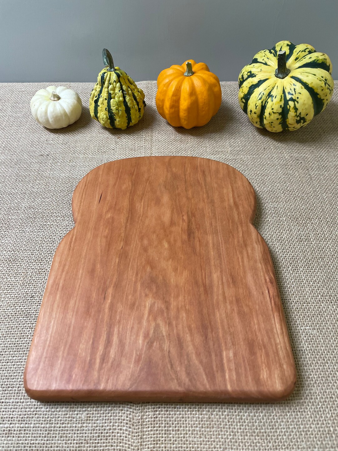 Solid Cherry Toast Bread Shaped Cutting Board Charcuterie Butter Board ...
