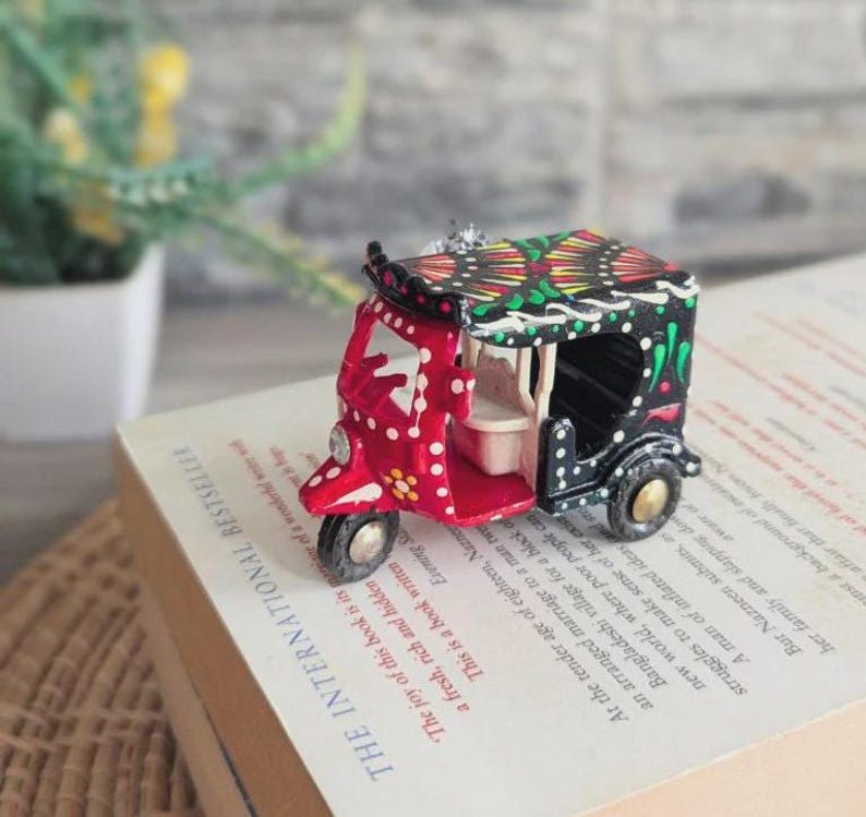 Hand-painted Mini Rickshaw : Pakistani Truck Art Decor - Etsy