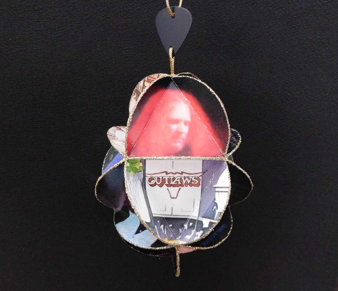 The Outlaws Ornament Made of Album Covers - Repurposed Record Jackets ...