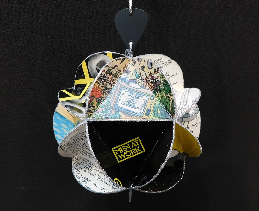 Men at Work Album Cover Ornament Made of Record Jackets - Recycled ...