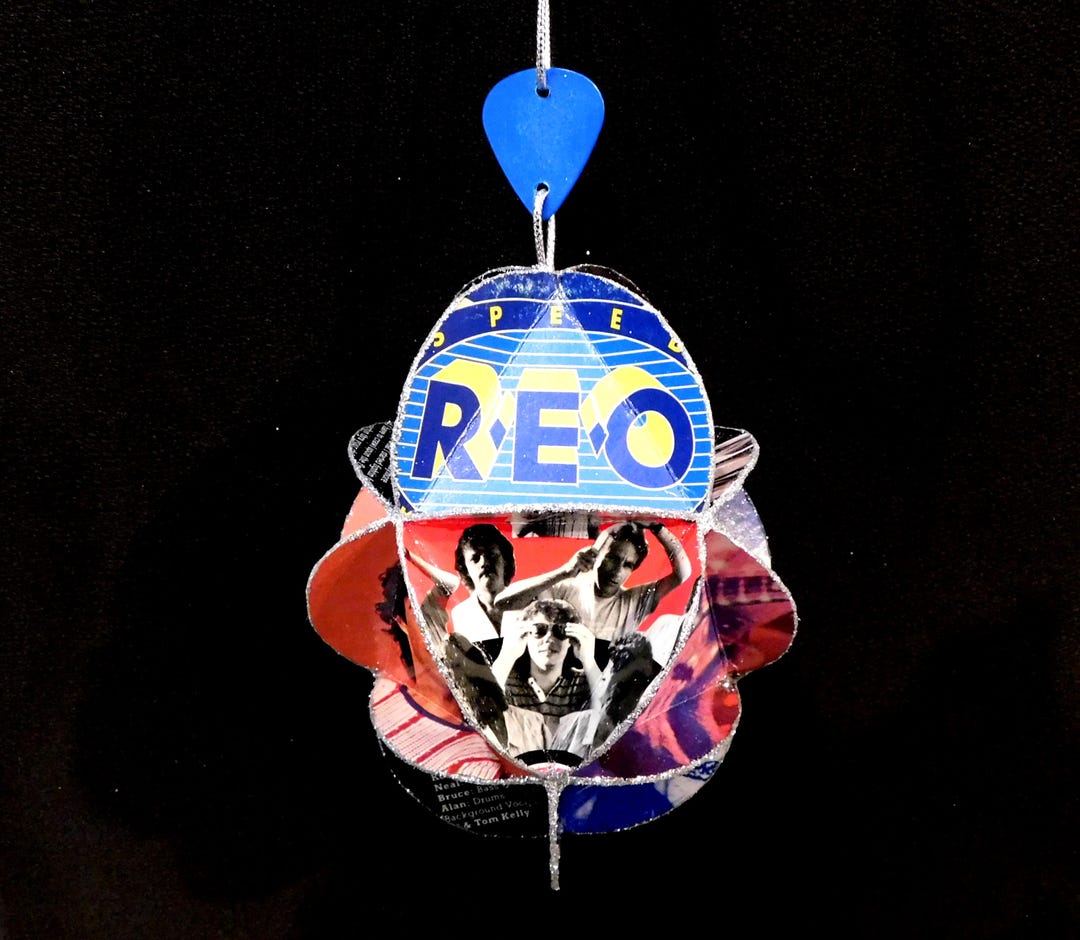 REO Speedwagon Album Cover Ornament Made of Repurposed Record Jackets ...
