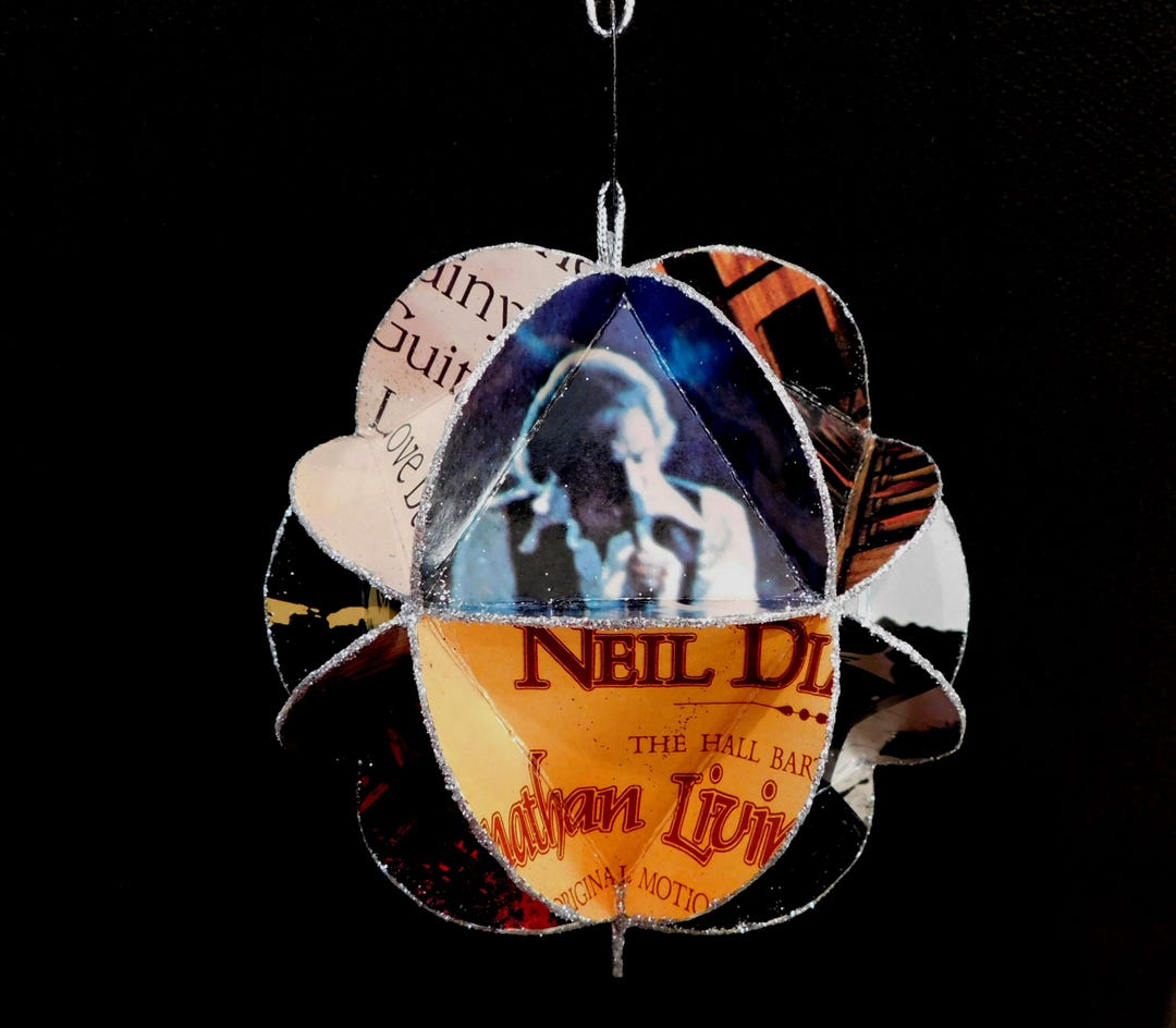 Neil Diamond Album Cover Ornament Made of Record Jackets - Eco-friendly ...