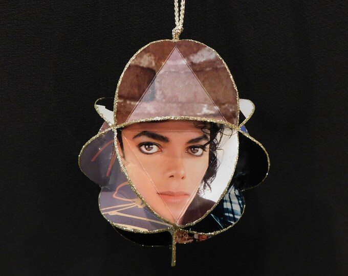 Michael Jackson Album Cover Ornament Made From Repurposed Record ...