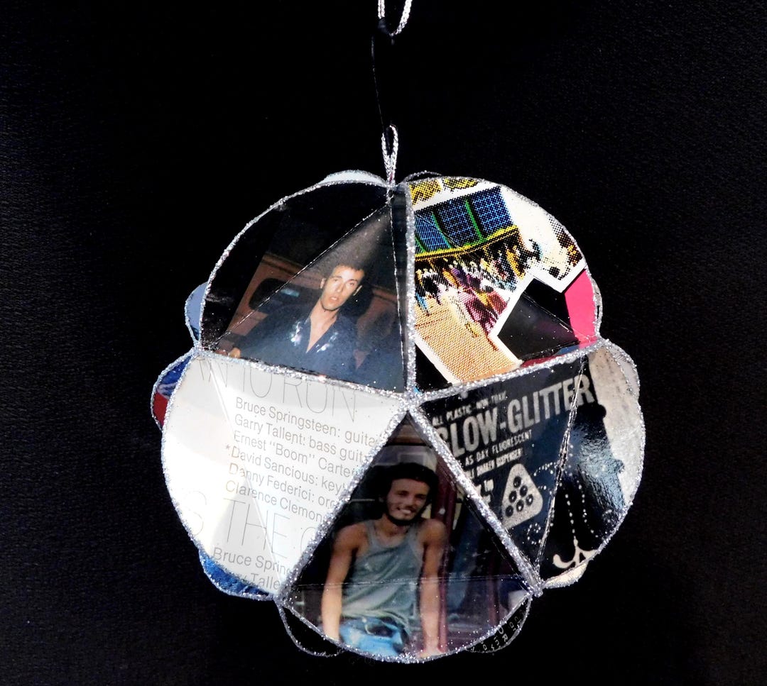 Bruce Springsteen Ornament Made of Album Covers - Repurposed Record ...