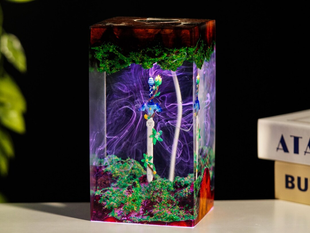 Handmade Master Sword & Hyrule Shrine Resin Lamp – Z..el.da-inspired ...