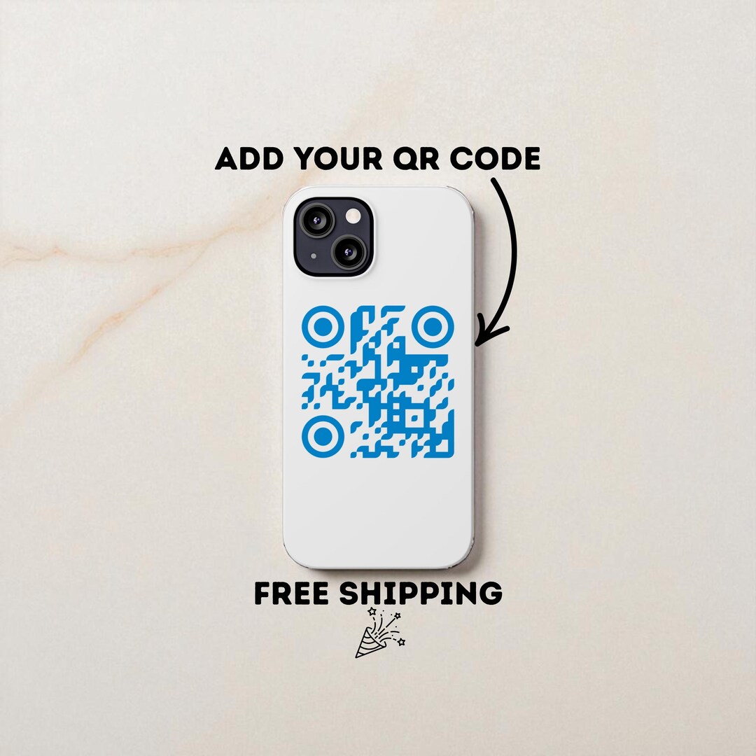 Custom QR Code Phone Case: Personalized iPhone & Android Case - Etsy