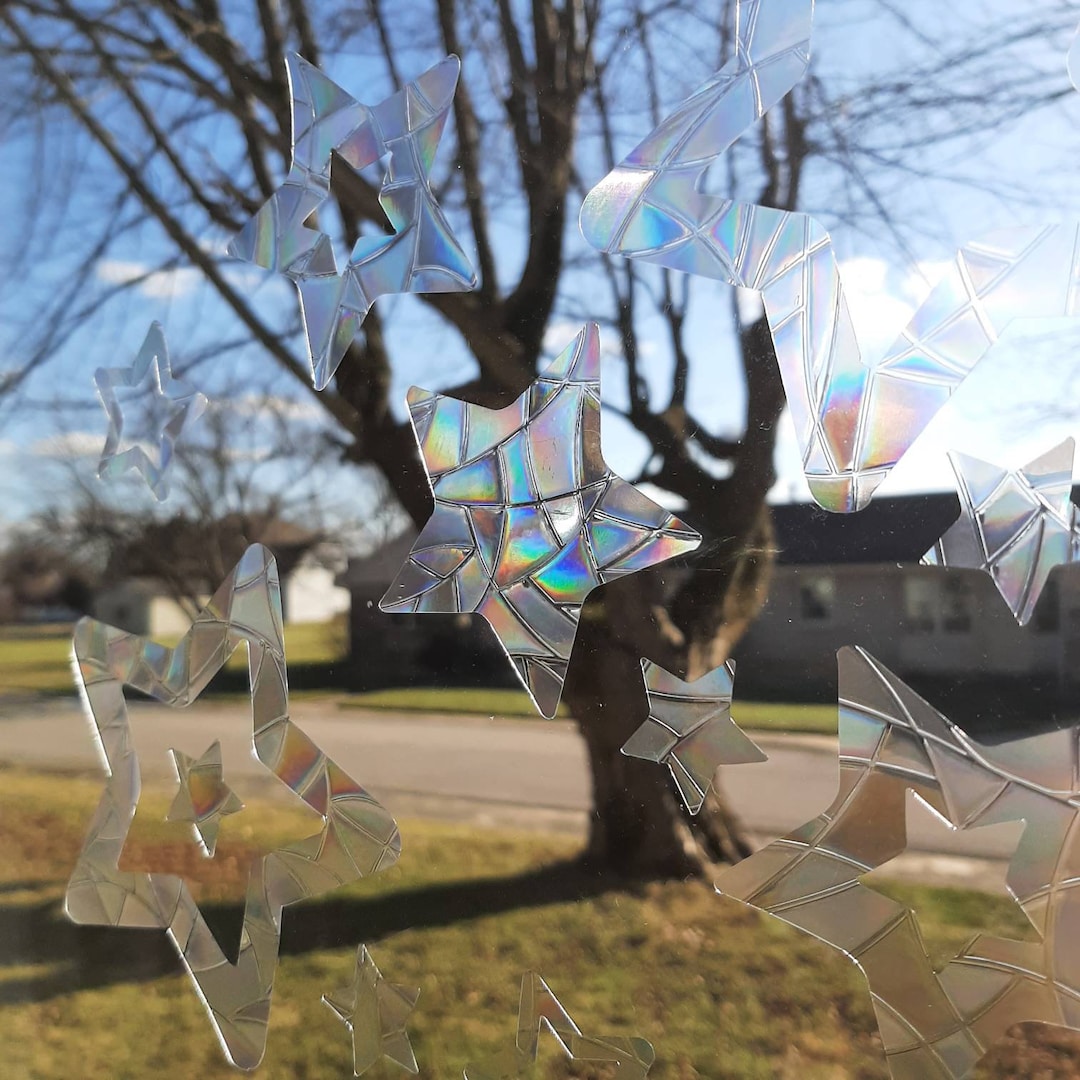 15-30 Super Star Window Clings W/extras, Reusable Translucent Vinyl ...