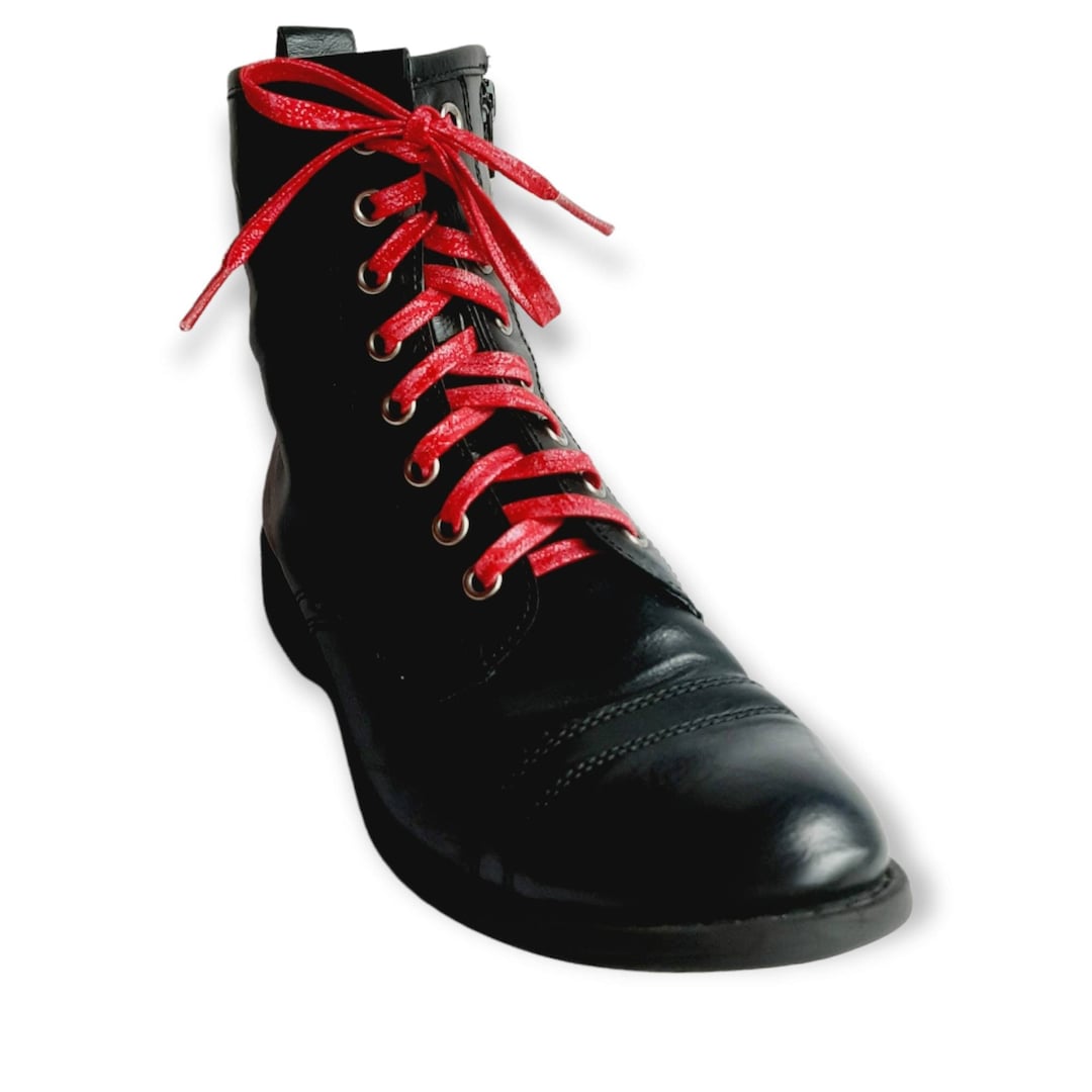 Blood Red Shoelaces, Spooky Halloween Goth Glam Shoestrings, Skating ...