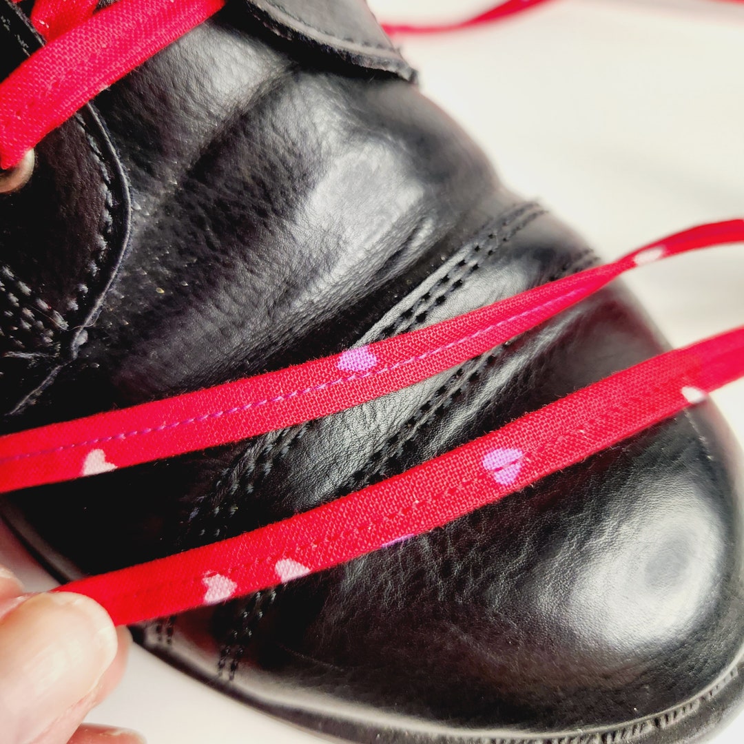 Heart Shoelaces, Handmade Sneaker Tennis Shoe Footwear Accessory ...