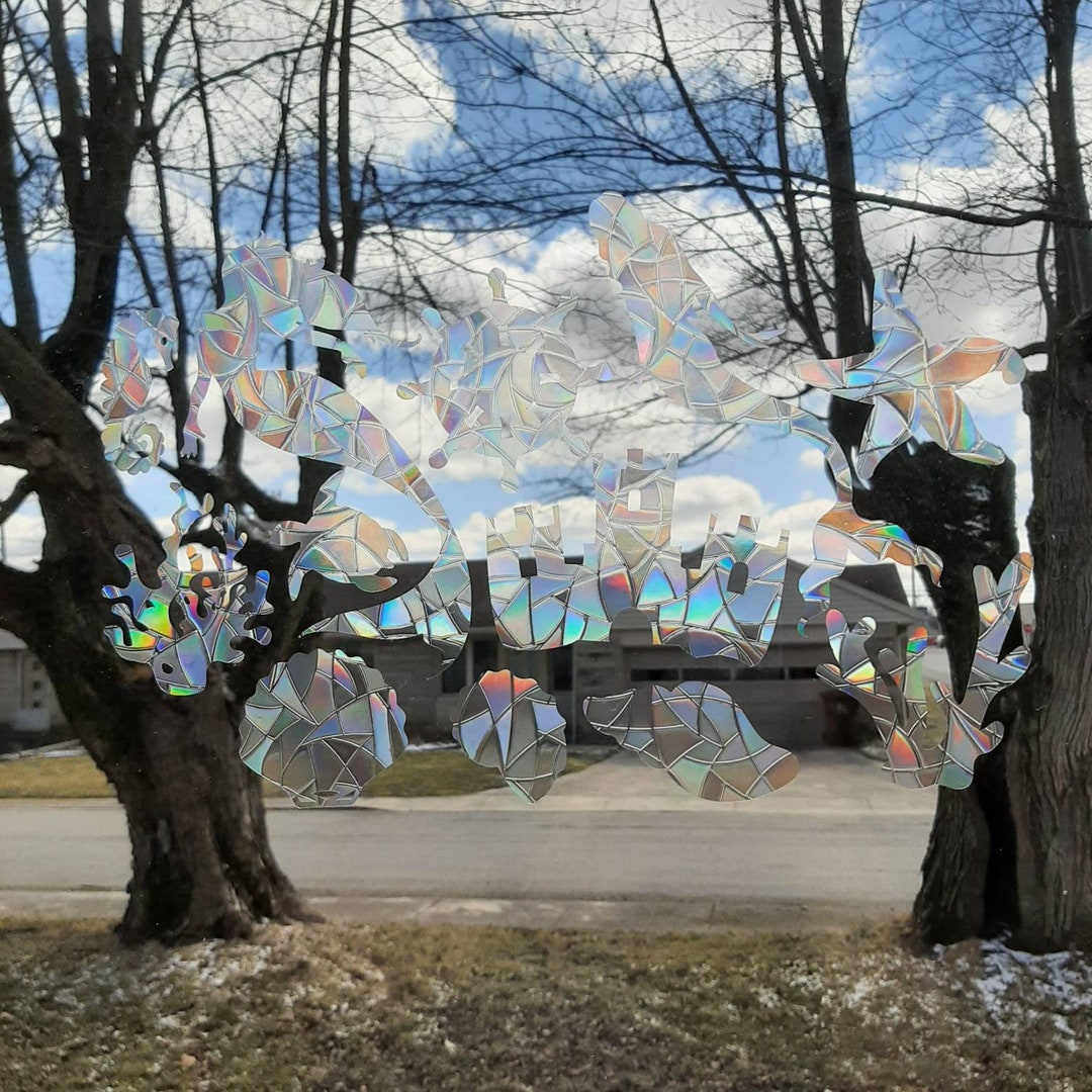 Sea Creature Window Clings, 20 Reusable Translucent Window Decorations ...