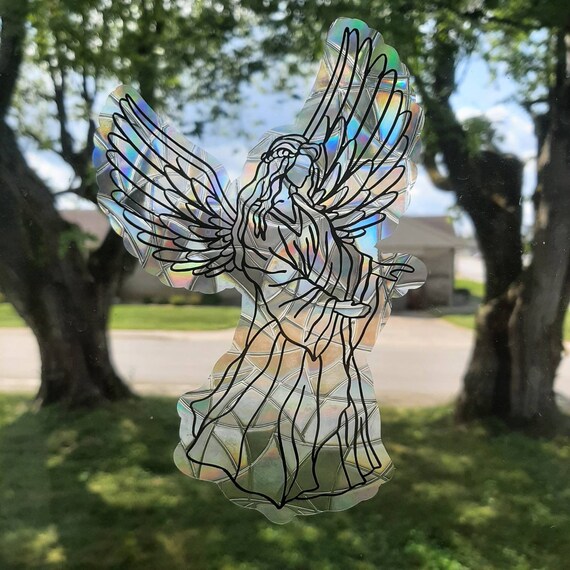 Angel Suncatcher Guardian Angel Memorial Keepsake Reusable - Etsy