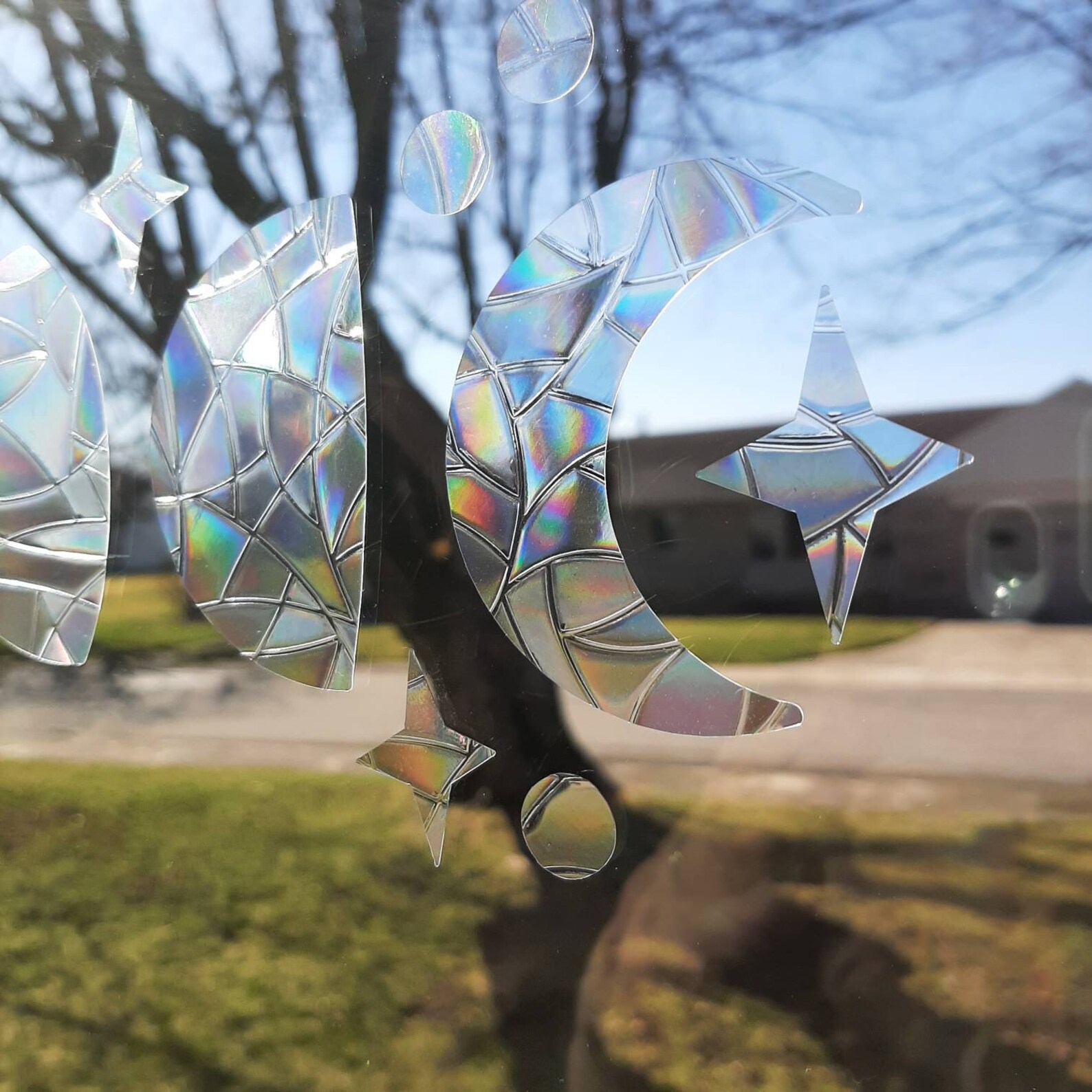 Moon Phases Window Cling Set Reusable Vinyl Window - Etsy