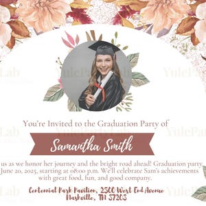 3-in-1 Editable Graduation Invitation Template, Printable or Digital ...