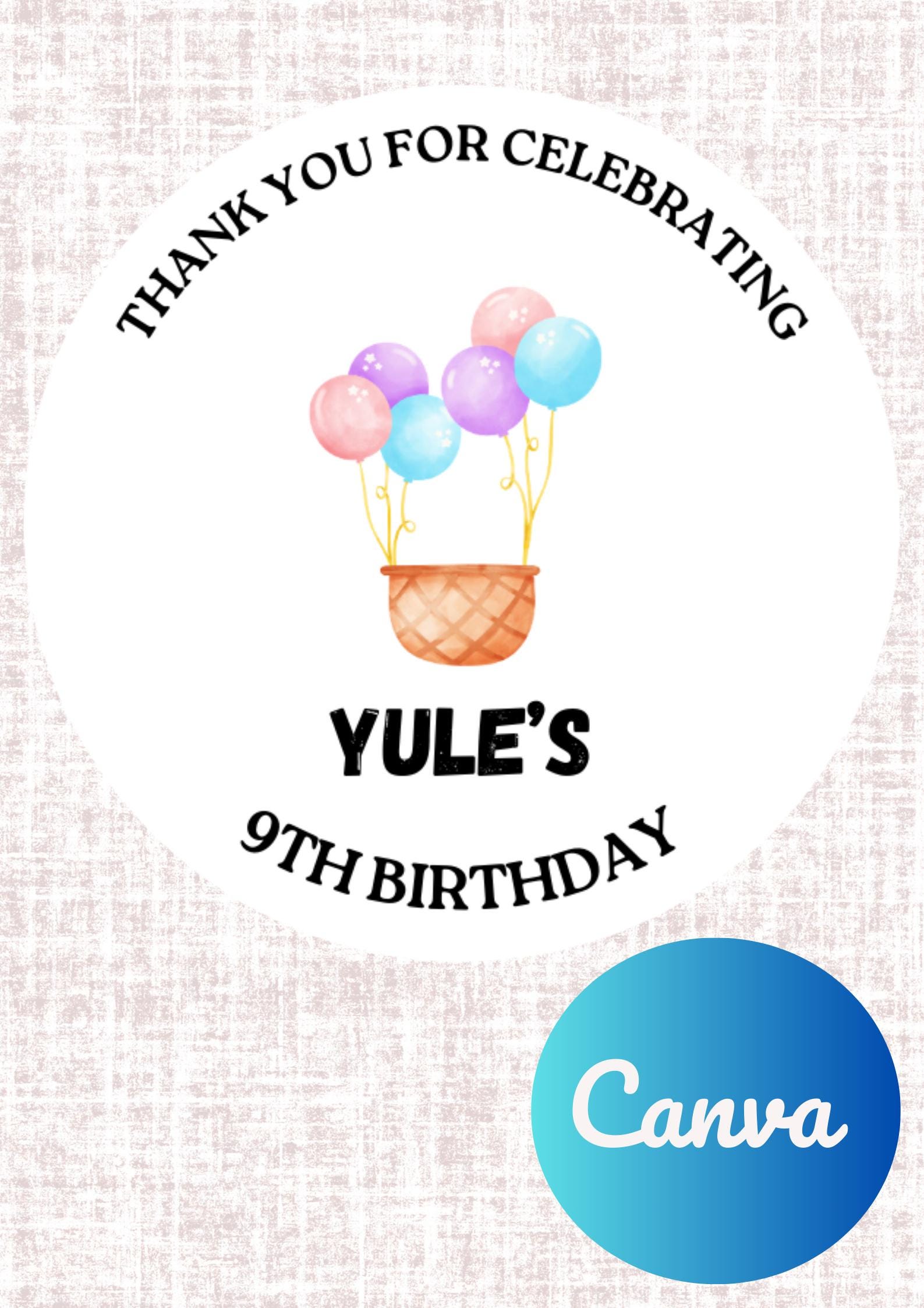 Get 3-in-1 Editable CANVA Templates | Instant Download | Happy Birthday ...