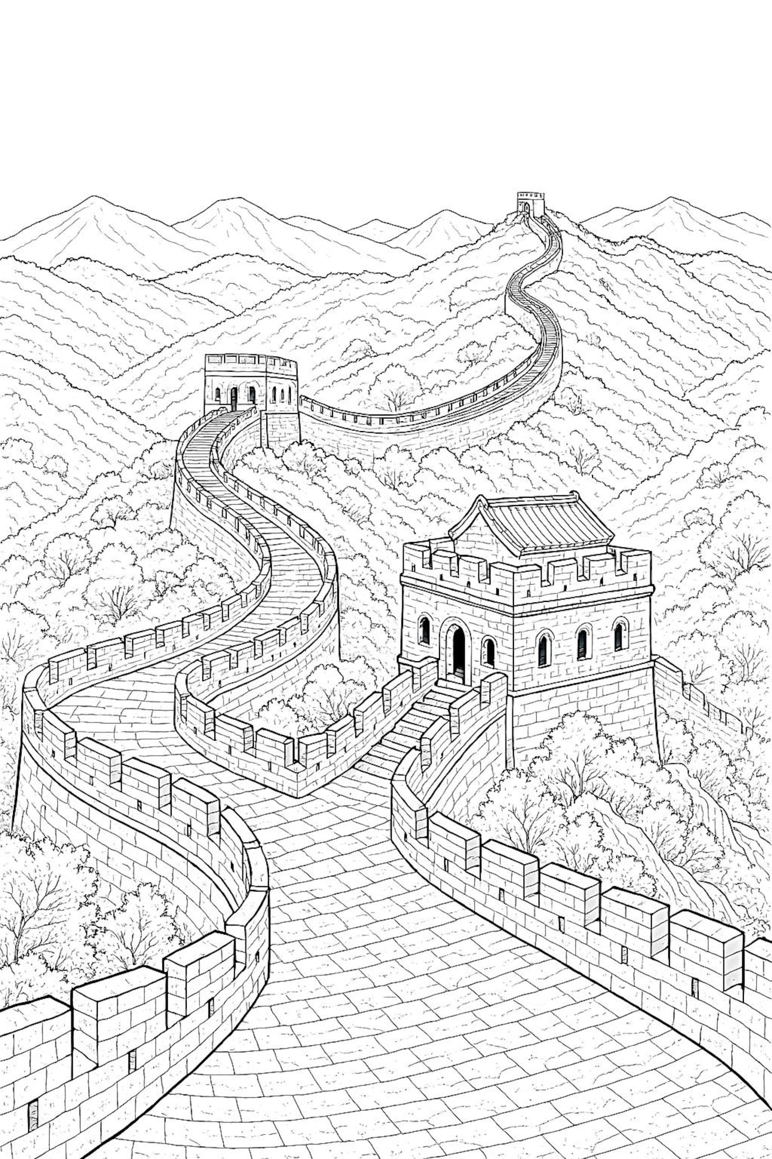 World Wonders Coloring Pages Bundle – 7 New Wonders of the World ...