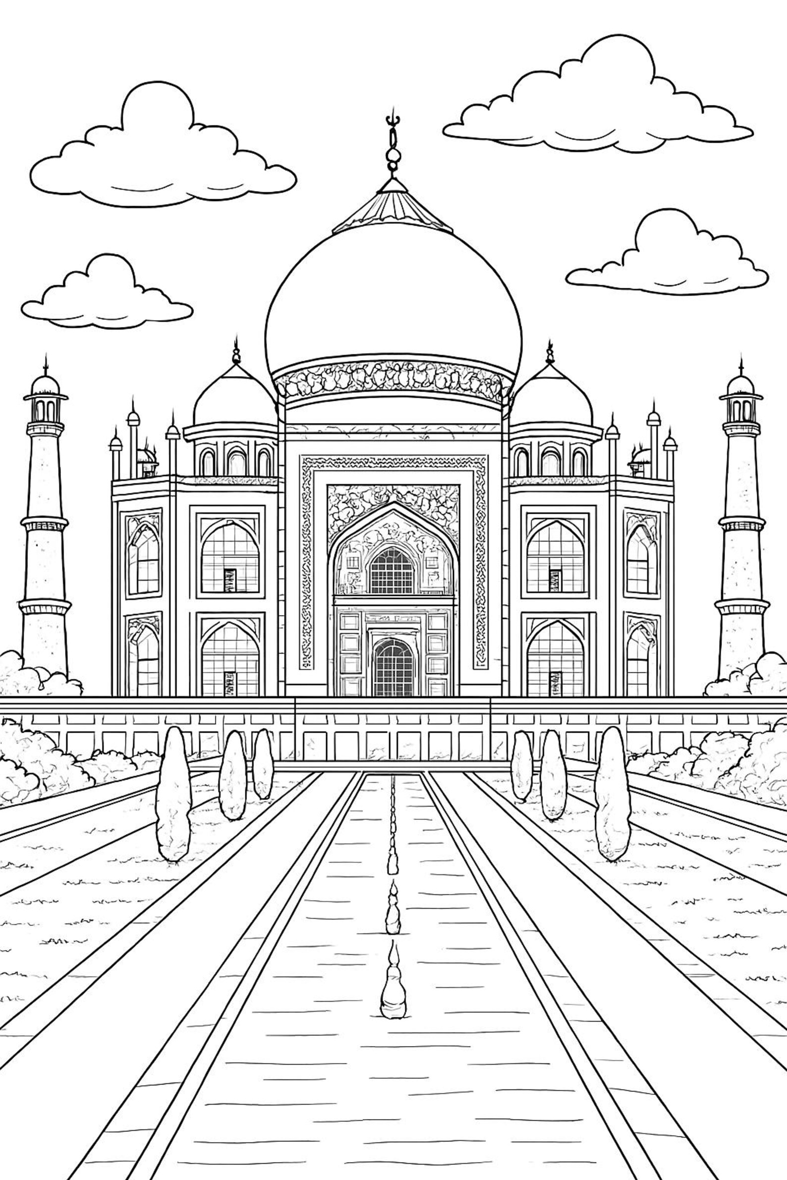 World Wonders Coloring Pages Bundle – 7 New Wonders of the World ...