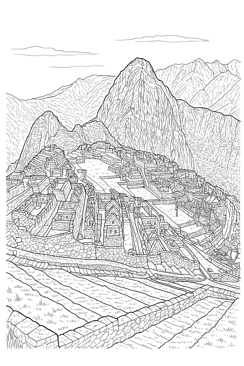 World Wonders Coloring Pages Bundle – 7 New Wonders of the World ...