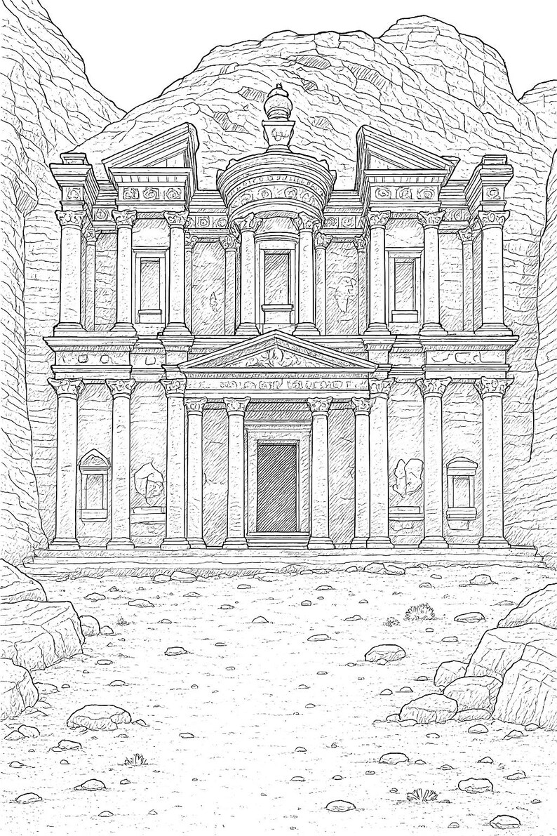 World Wonders Coloring Pages Bundle – 7 New Wonders of the World ...