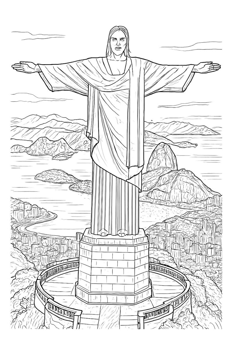 World Wonders Coloring Pages Bundle – 7 New Wonders of the World ...