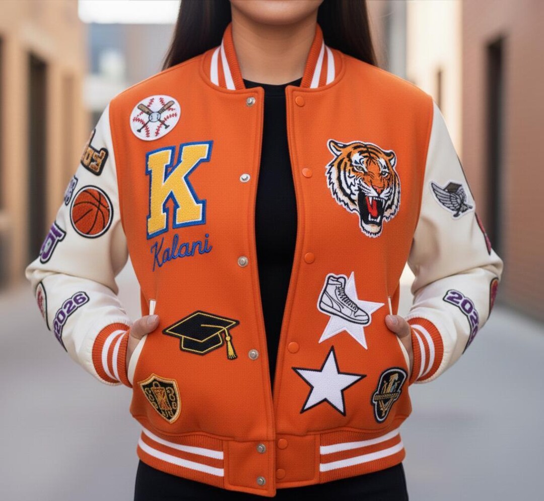 Custom Varsity Jacket – Wool Letterman Coat With Embroidered Name ...