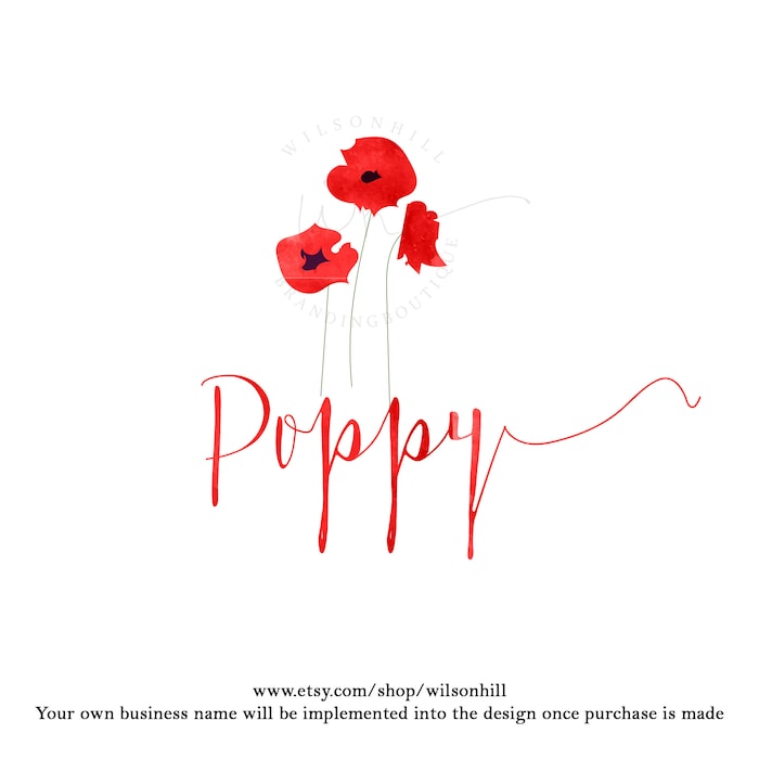 Poppy Logo - Etsy