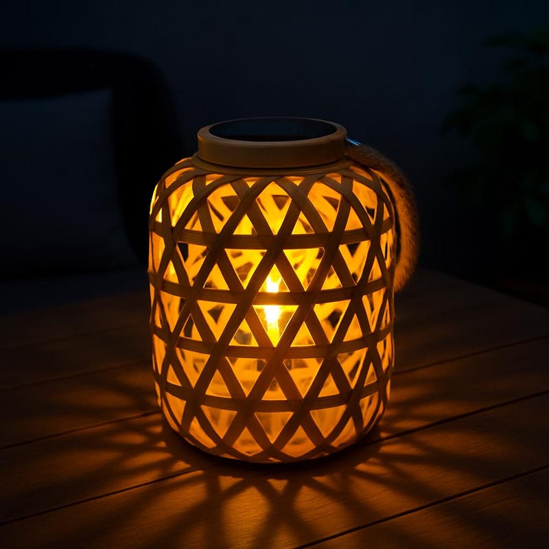 Bamboo Paper Lantern - Etsy