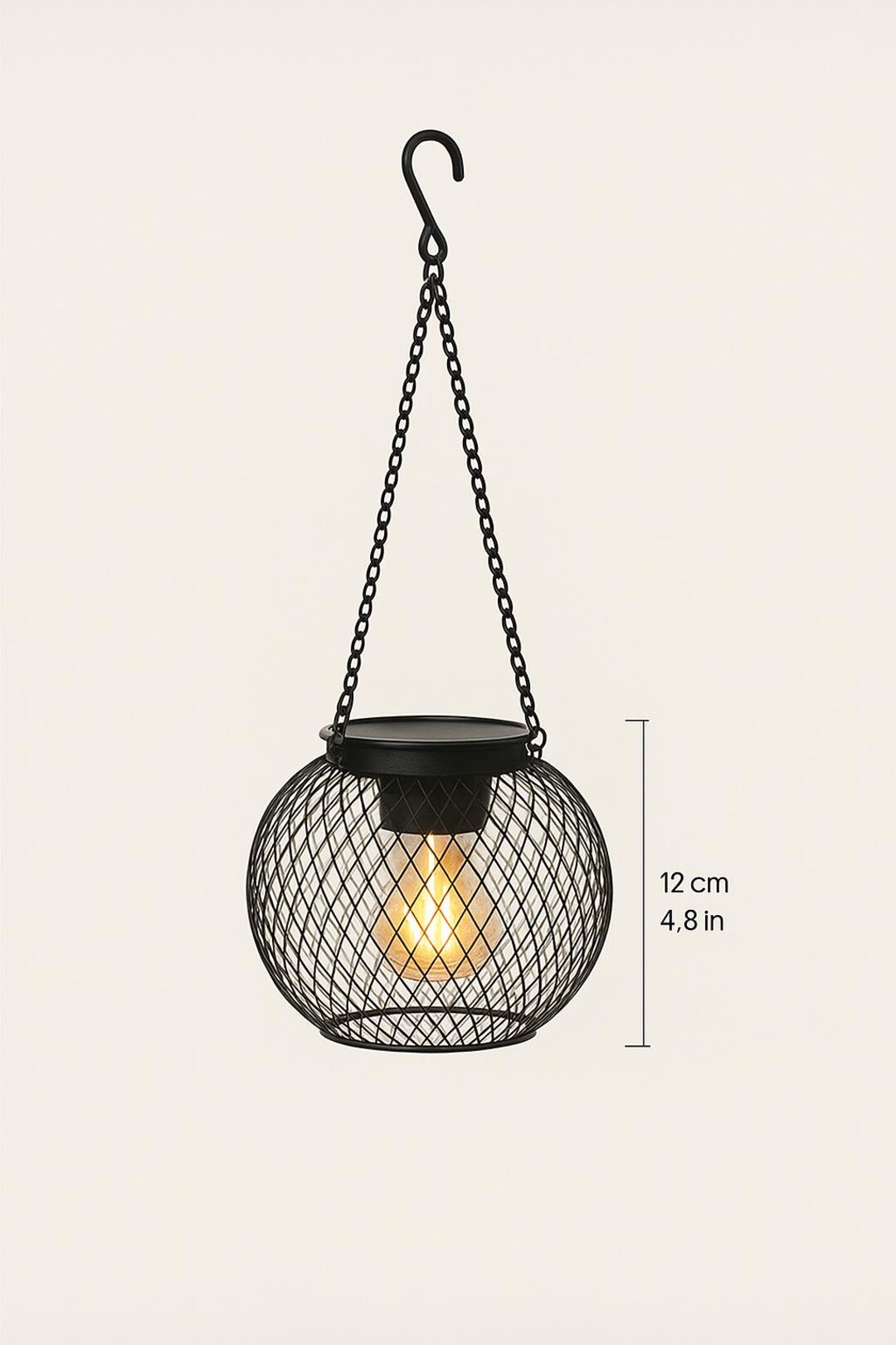 Vintage-style Solar Hanging Light – Eco-friendly Garden Illumination - Etsy