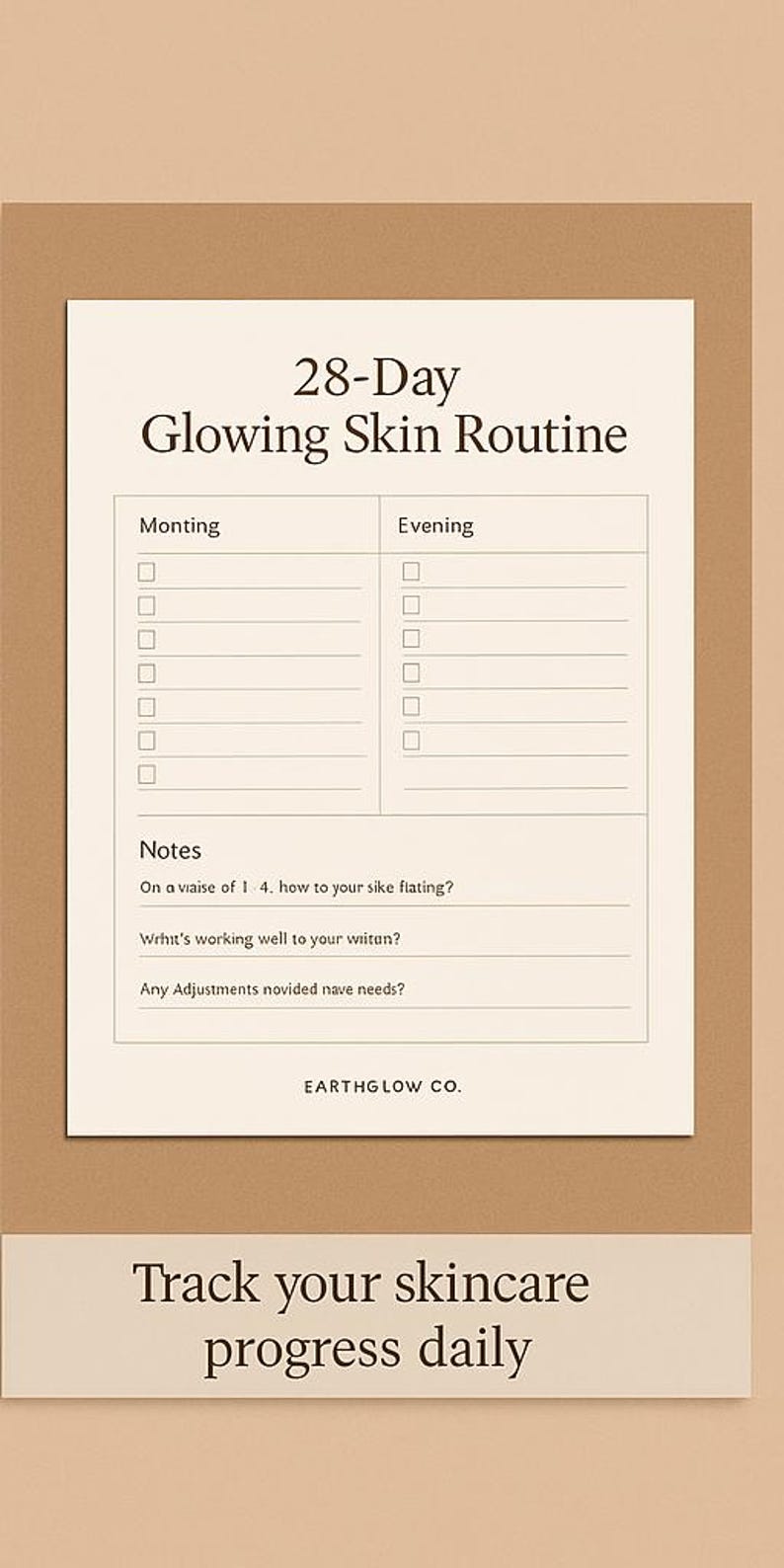 28-day Glowing Skin Routine Printable | Skincare Planner | Natural Beauty Self-care Tracker ...