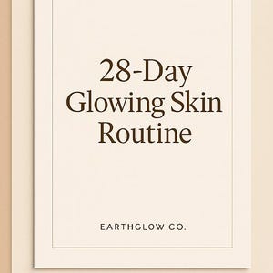 28-day Glowing Skin Routine Printable | Skincare Planner | Natural Beauty Self-care Tracker ...