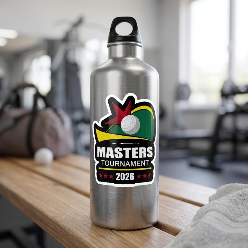 Masters Tournament 2026 Sticker, Golf Ball and Star Vinyl Decal ...