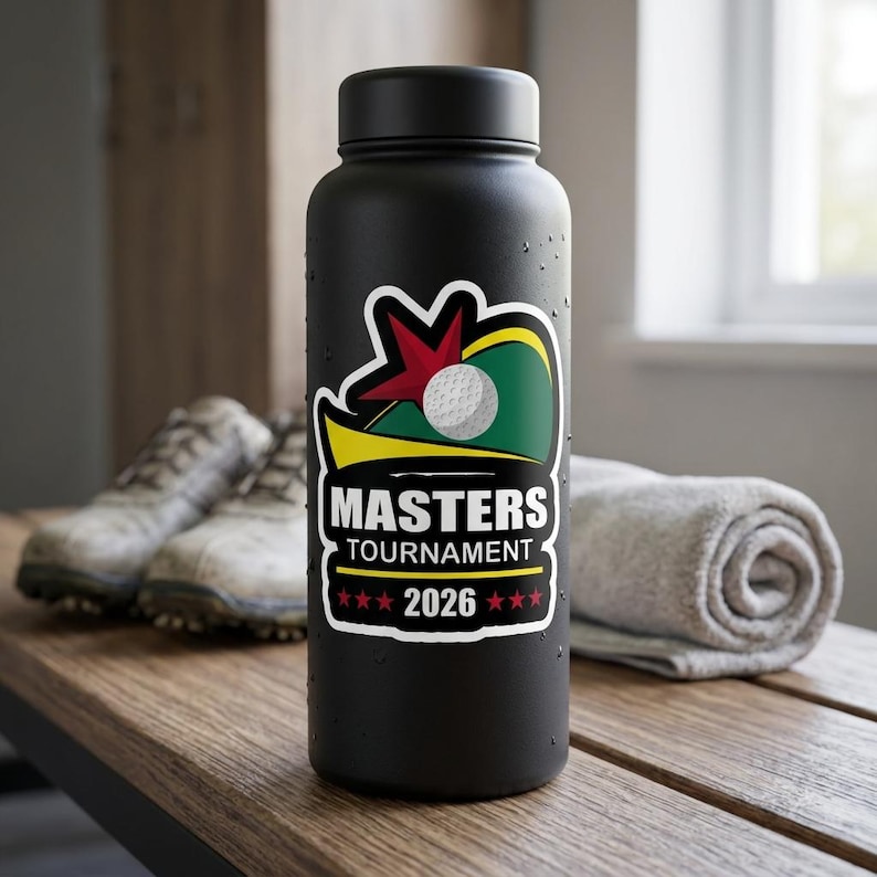 Masters Tournament 2026 Sticker, Golf Ball and Star Vinyl Decal ...