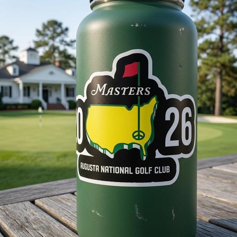 Masters 2026 Golf Tournament Sticker, Augusta National Golf Club Decal ...