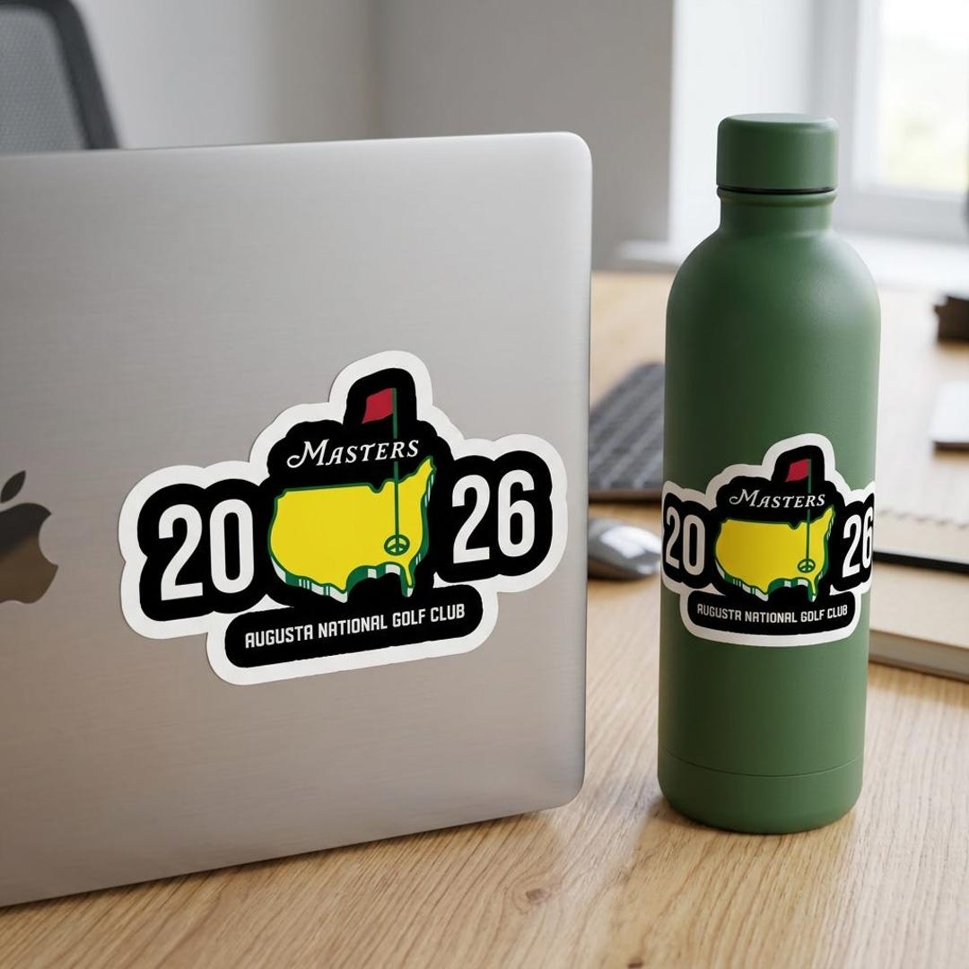 Masters 2026 Golf Tournament Sticker, Augusta National Golf Club Decal ...